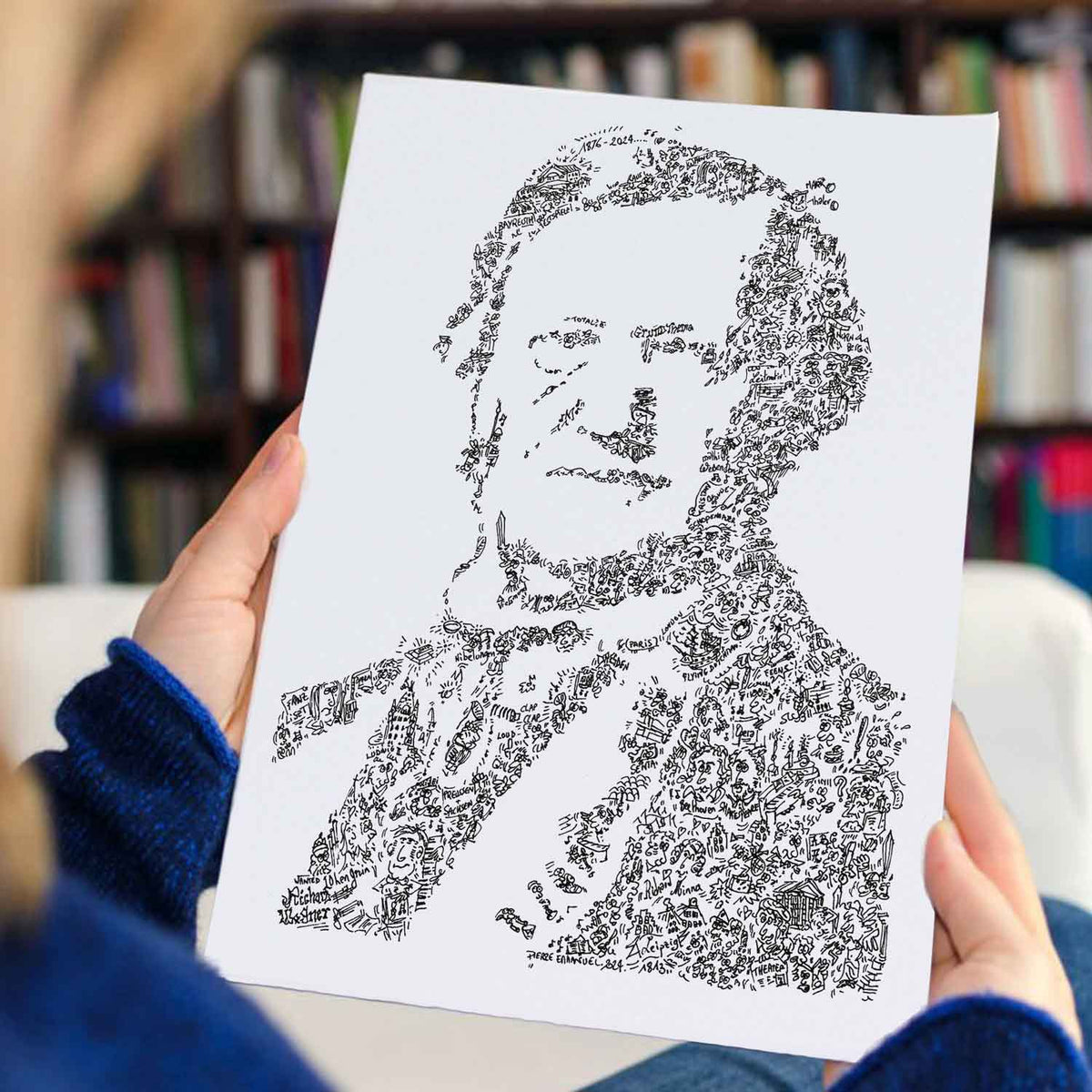Richard Wagner short biography portrait draw my life – drawinside