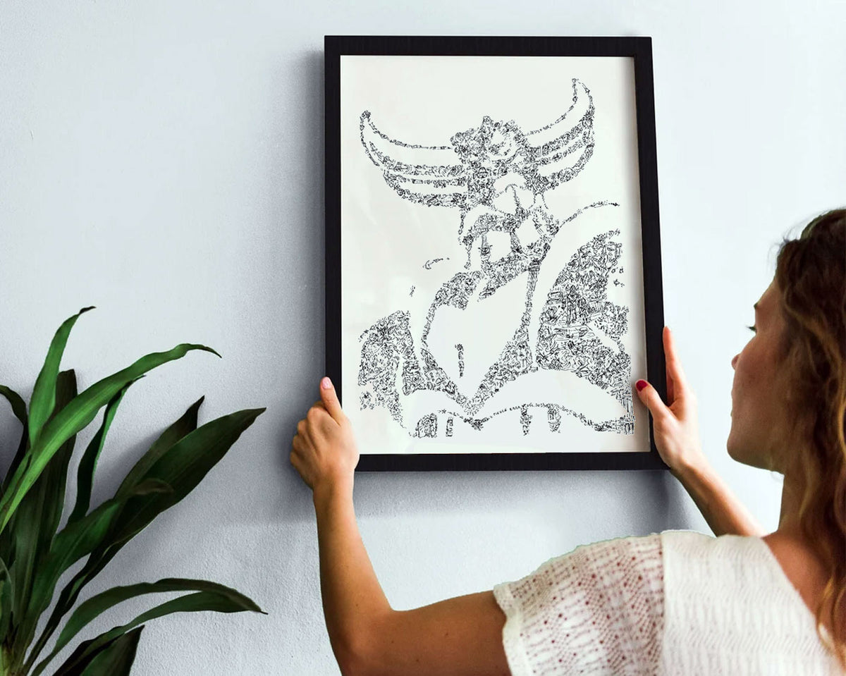 Grendizer draw my life drawing - Goldrake art poster – drawinside