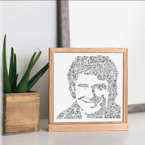 David Hasselhoff art print with doodles – drawinside