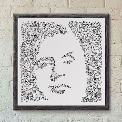 Francis Bacon portrait poster drawing biography – drawinside