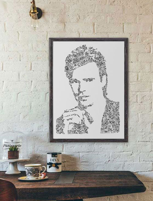 MacGyver doodle art print - Richard Dean Anderson portrait – drawinside